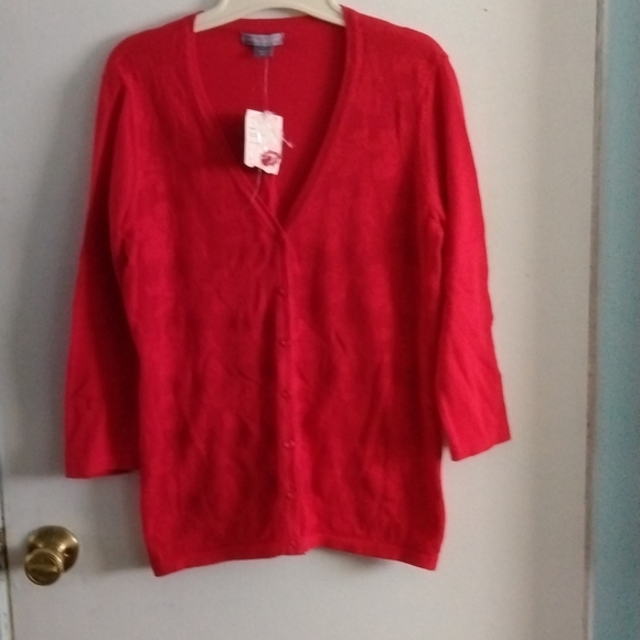 Laura Scott | Sweaters | Laura Scott Red Sweater | Poshmark
